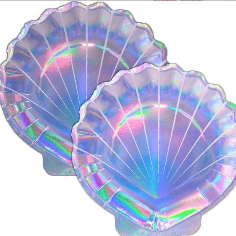 8Pcs Theme Party Alien Plate Tableware Disposable Paper Cup Paper Plate ...