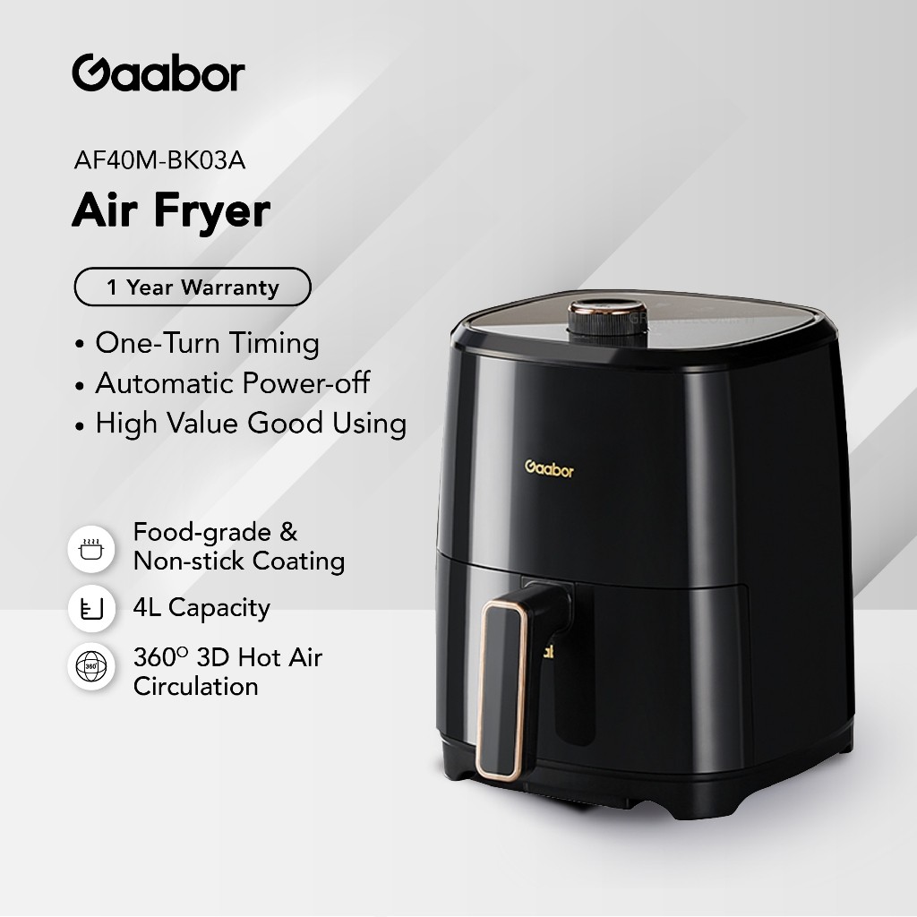 Gaabor Flash Deal Bundle 4L Air Fryer AF40M-WH01A and 5L Rice Cooker ...