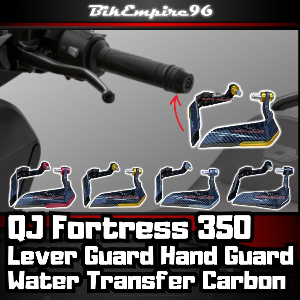 QJ Fortress 350 Motorcycle Hand Guard Lever Guard Handle Guard Water ...