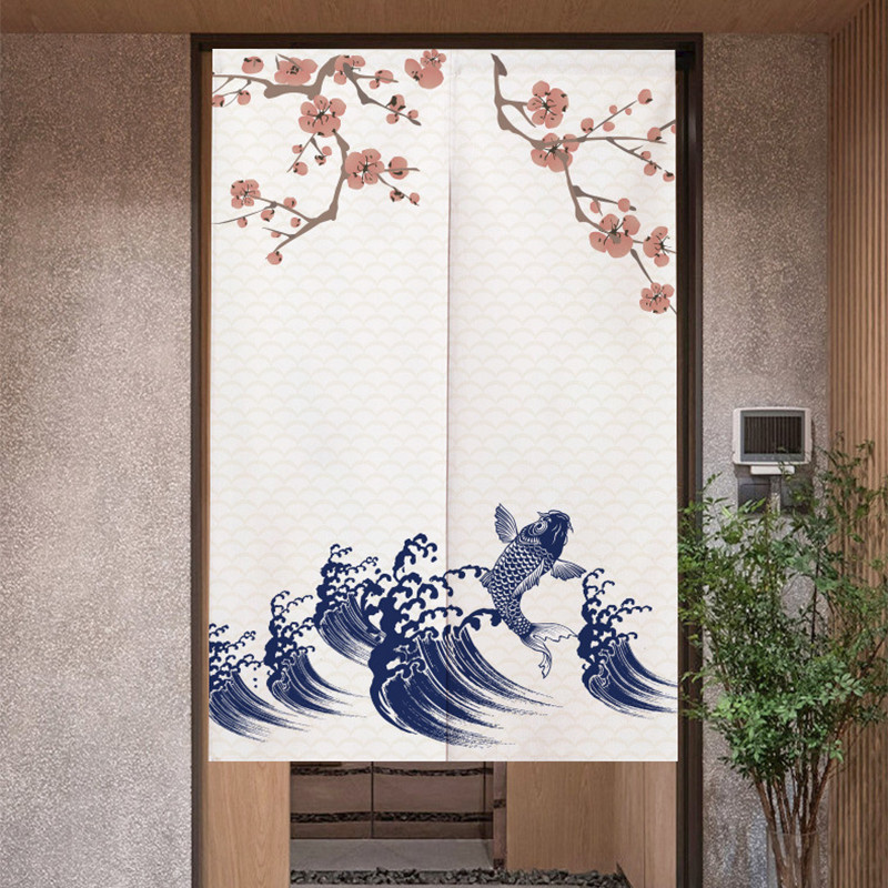 Cartoon Partition Curtain Simple Block Light Curtains No Punching ...