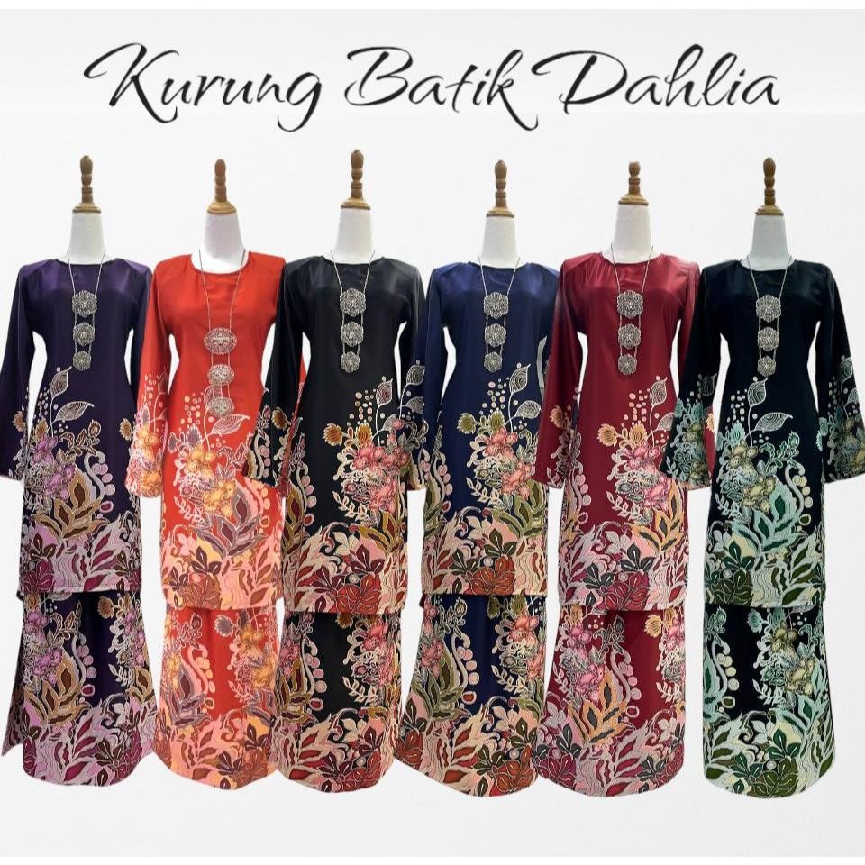 [Ready Stock] NEW COLLECTION BATIK _ KURUNG DAHLIA BATIK MALAYSIA ...