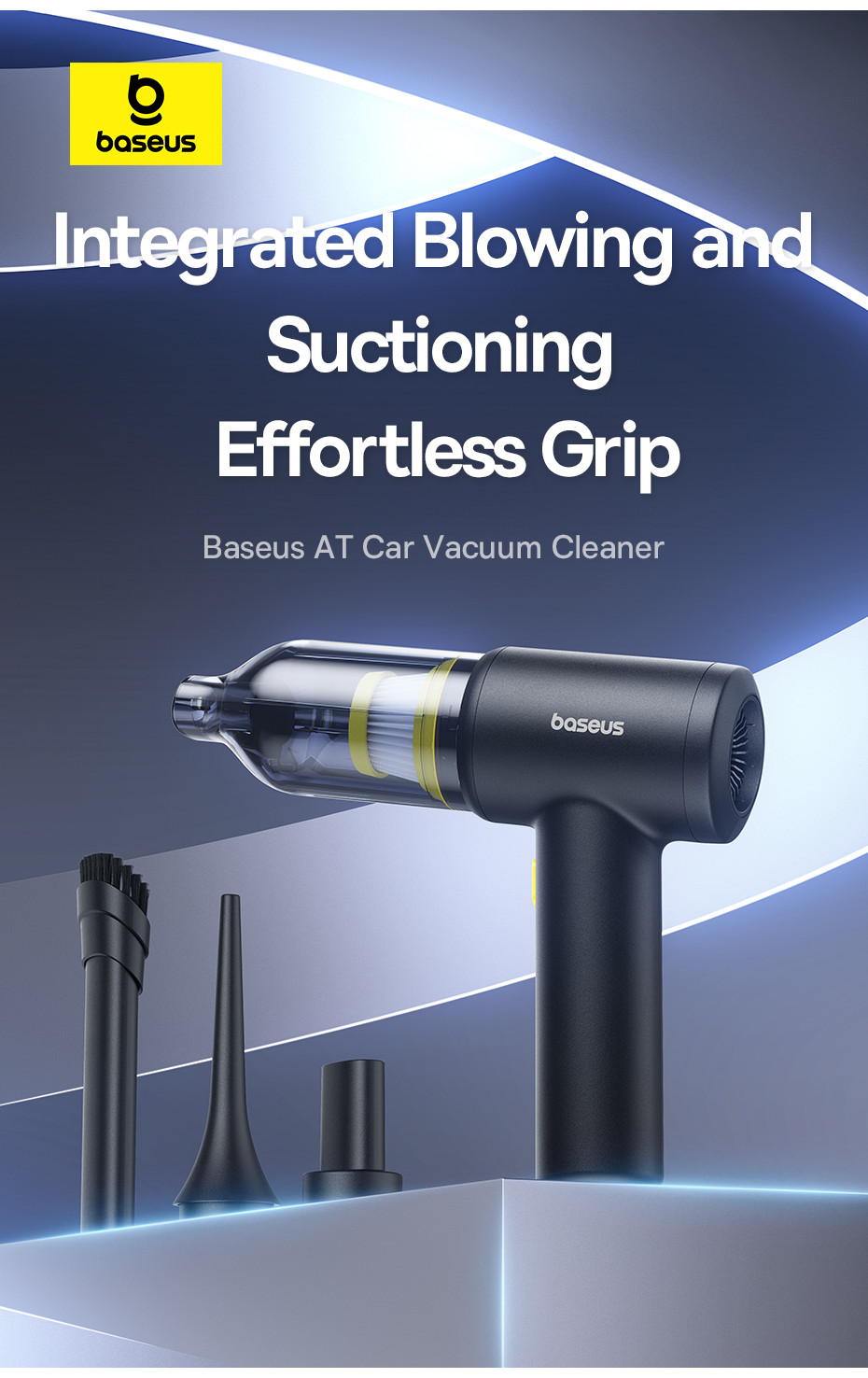 Baseus AT Car Vacuum Cleaner 5000pa Wireless Air Dust Blower Gun ...