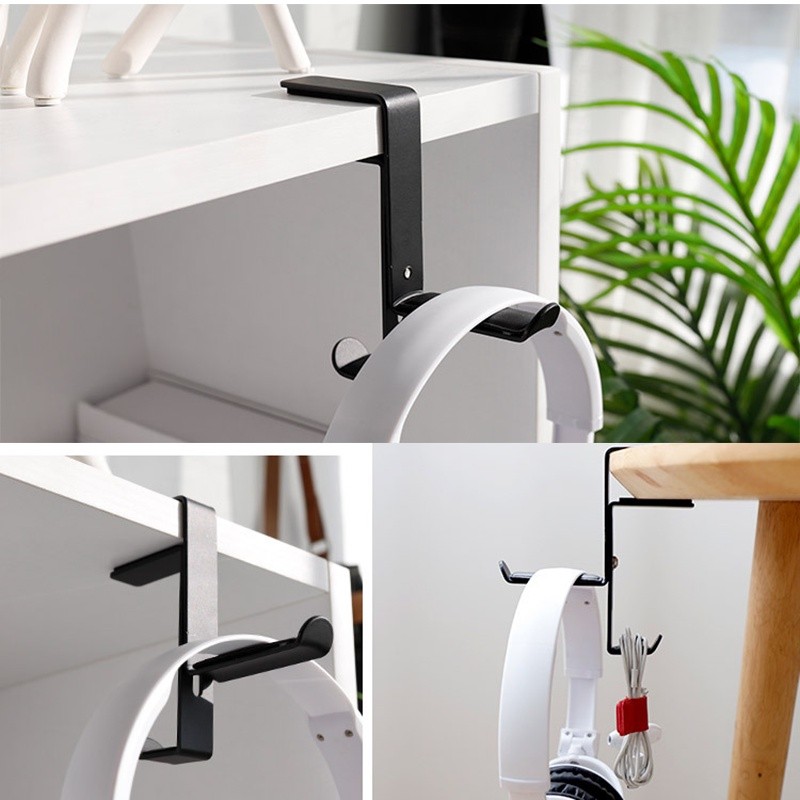 ArgoG Universal Headphone Hanger PC Gaming Headphone Stand Clip-On Desk ...