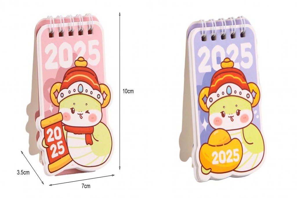 BF Time Management Tool Space-saving Calendar 2025 Cute Snake Pattern ...