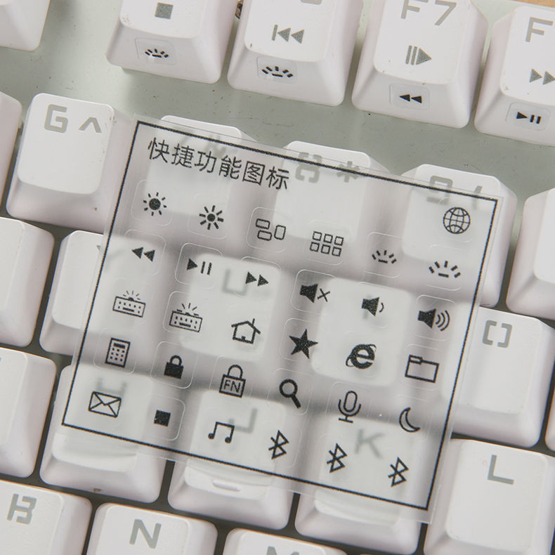 Desktop Computer Mechanical Keyboard Keycap Side Engraved Transparent ...
