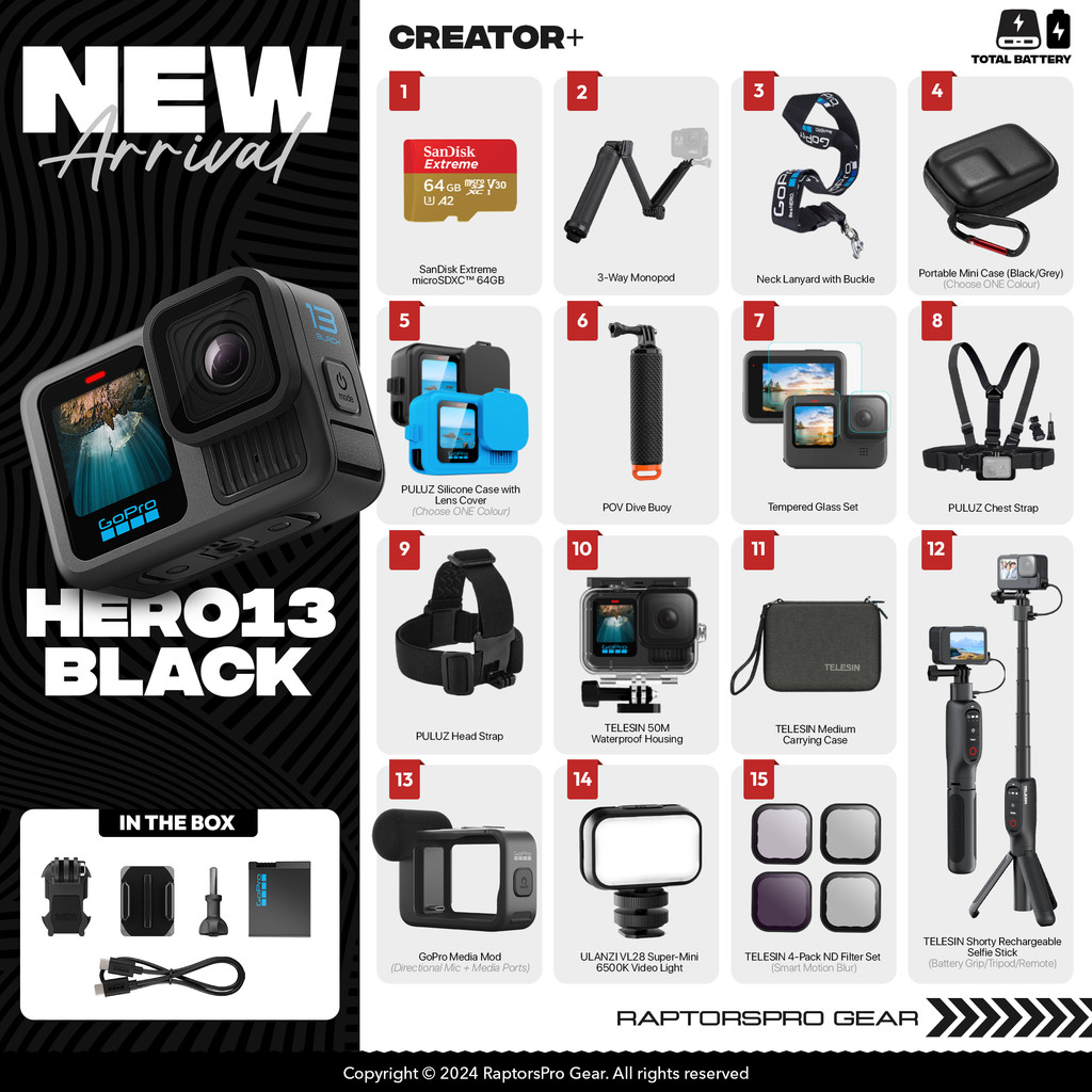 [NEW LAUNCH] GoPro HERO13 | HERO 13 Black | 5.3K50 4K120 Video | HB ...