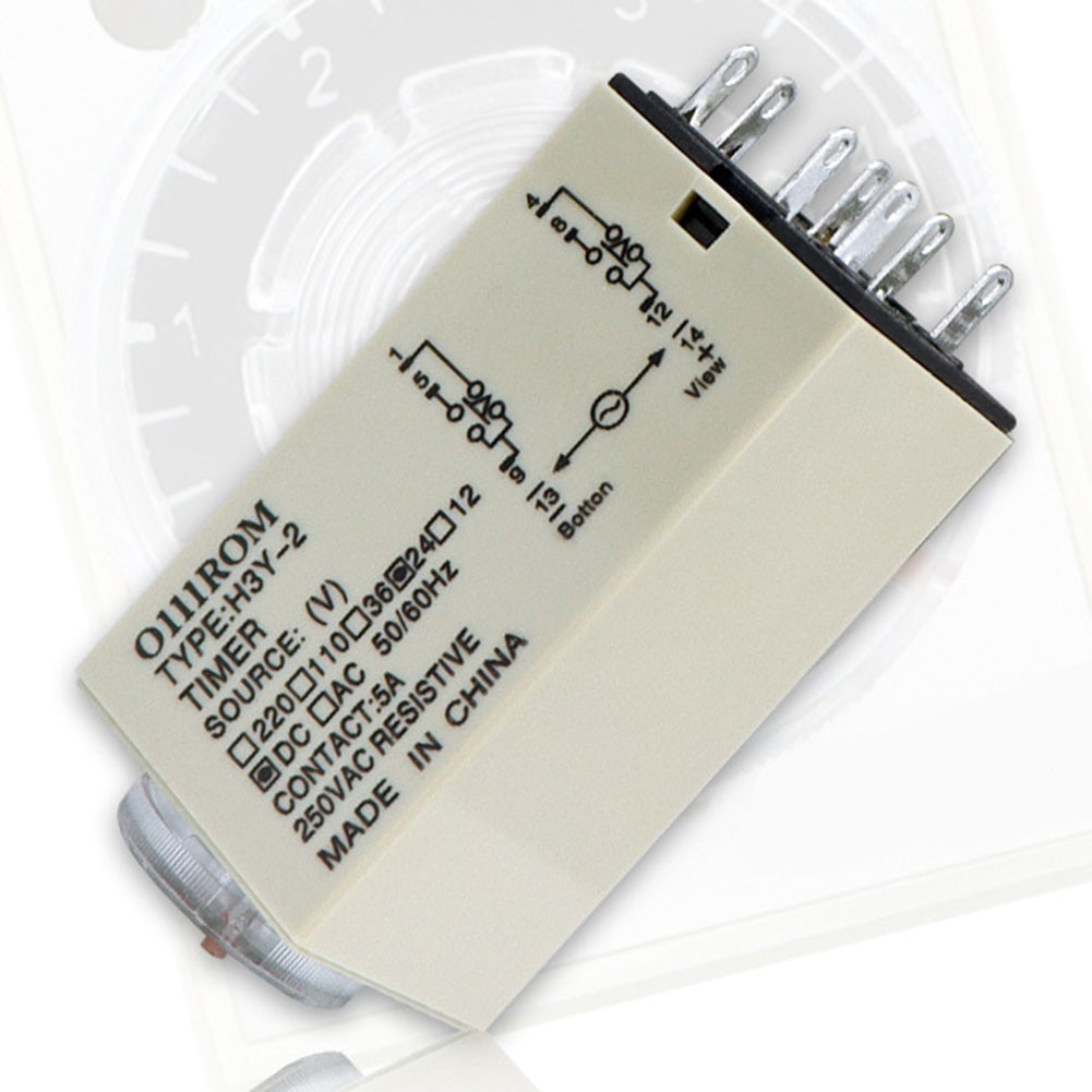 8-Pin 60-Second Timer Power-on Delay Relay H3Y-2 Small Time Relay | Shopee Malaysia