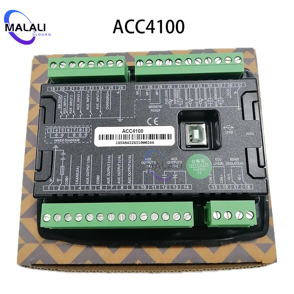 Smartgen Original Controller ACC4100 Diesel Driven Air Compressor Four Protection Control Module ...