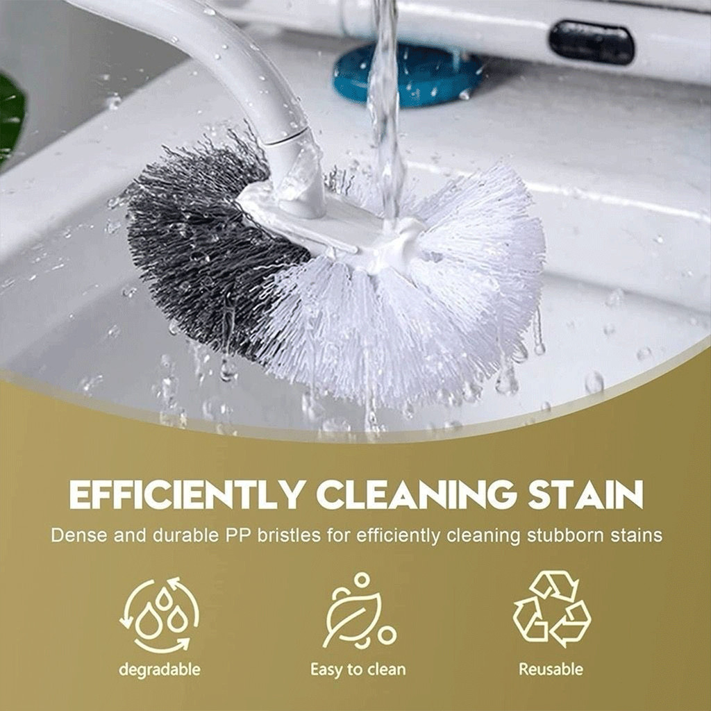 Berus Tandas Wall-Mounted S-Shaped Toilet Brush Cleaning Brush Cleaning ...