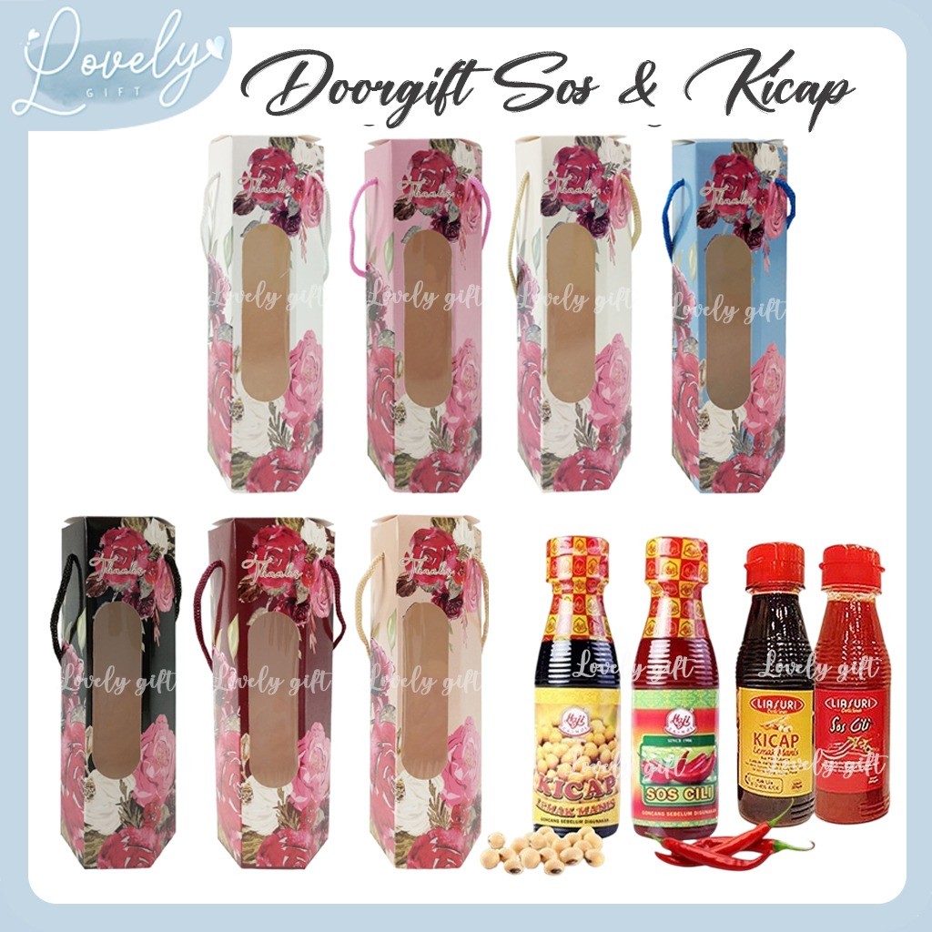 1 SET - Doorgift kicap/Kicap/Doorgift Kahwin Murah/Kotak+Sos/Doorgift ...