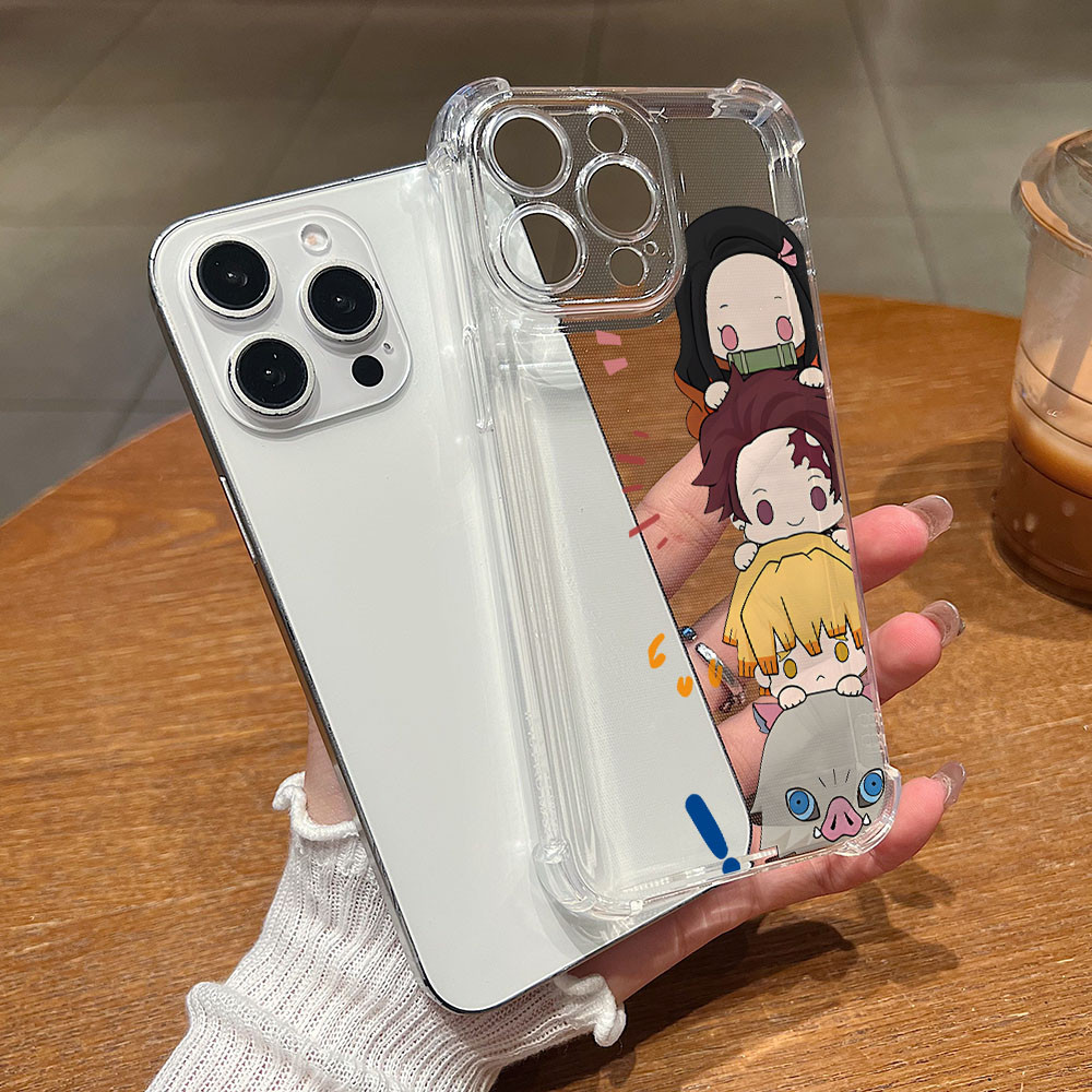 Cute Demon Slayer Casing for Samsung Galaxy S25 Edge S24 S23 S22 S21 ...