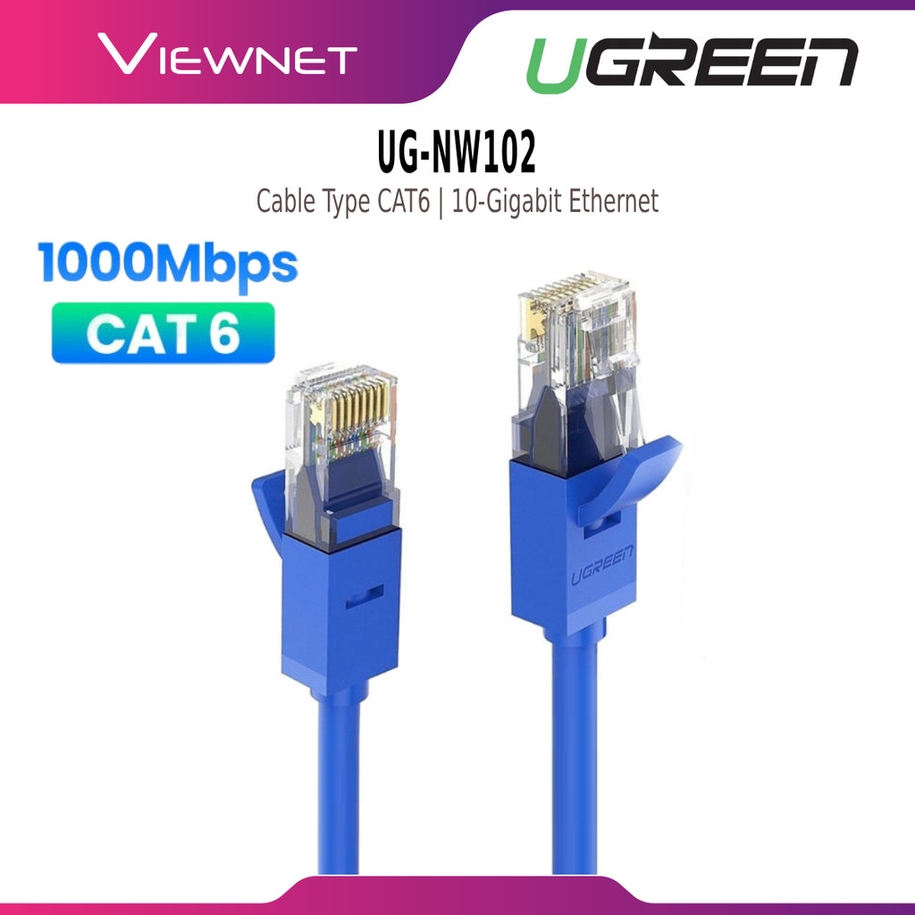 UGREEN NW102 CAT 6 CAT6 U | UTP ETHERNET PATCH CABLE GIGABIT RJ45 ...