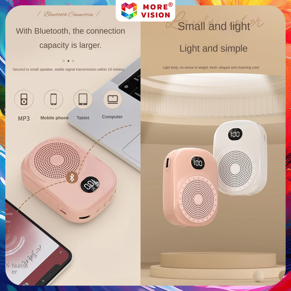 S20 Teacher Megaphone with Mic Portable Bluetooth Speaker Microphone ...