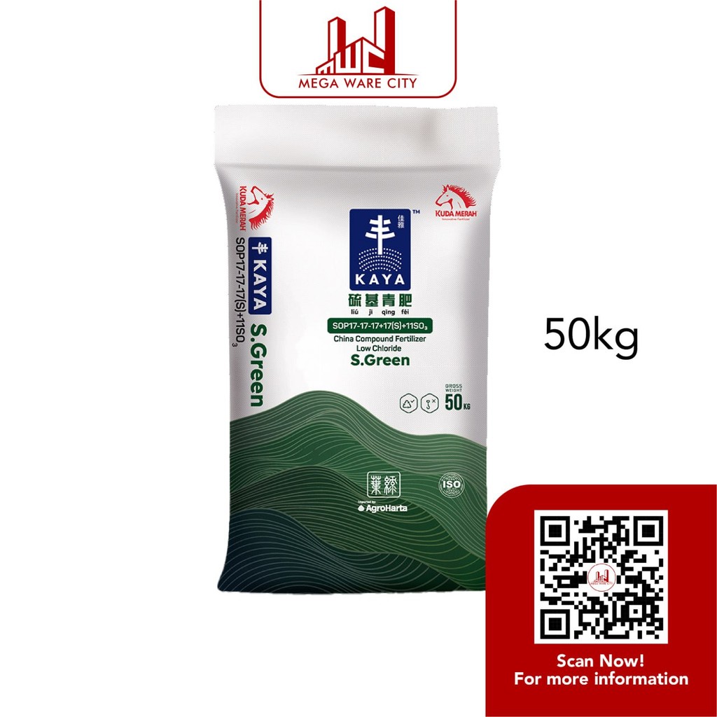 AGROHARTA Kaya S.Green SOP 17-17-17(S)+11SO3 50KG Baja Campuran Untuk ...