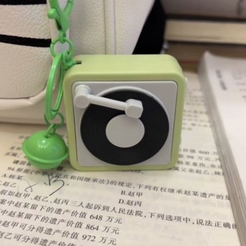 Mini Tape Recorder Keychains Creative Record Player Keyrings Halloween ...