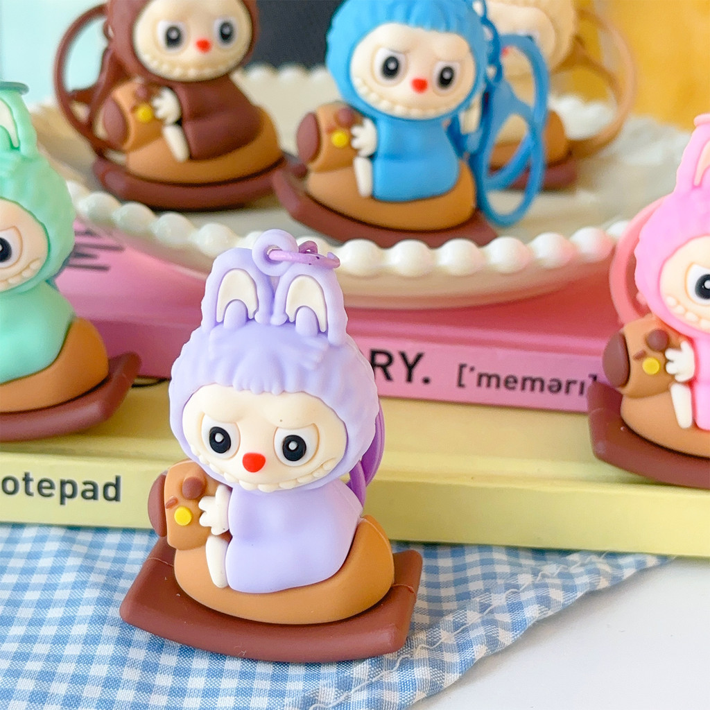 Cute Cartoon Labubu Pendant Keychain - Charms DIY Backpack Decoration ...