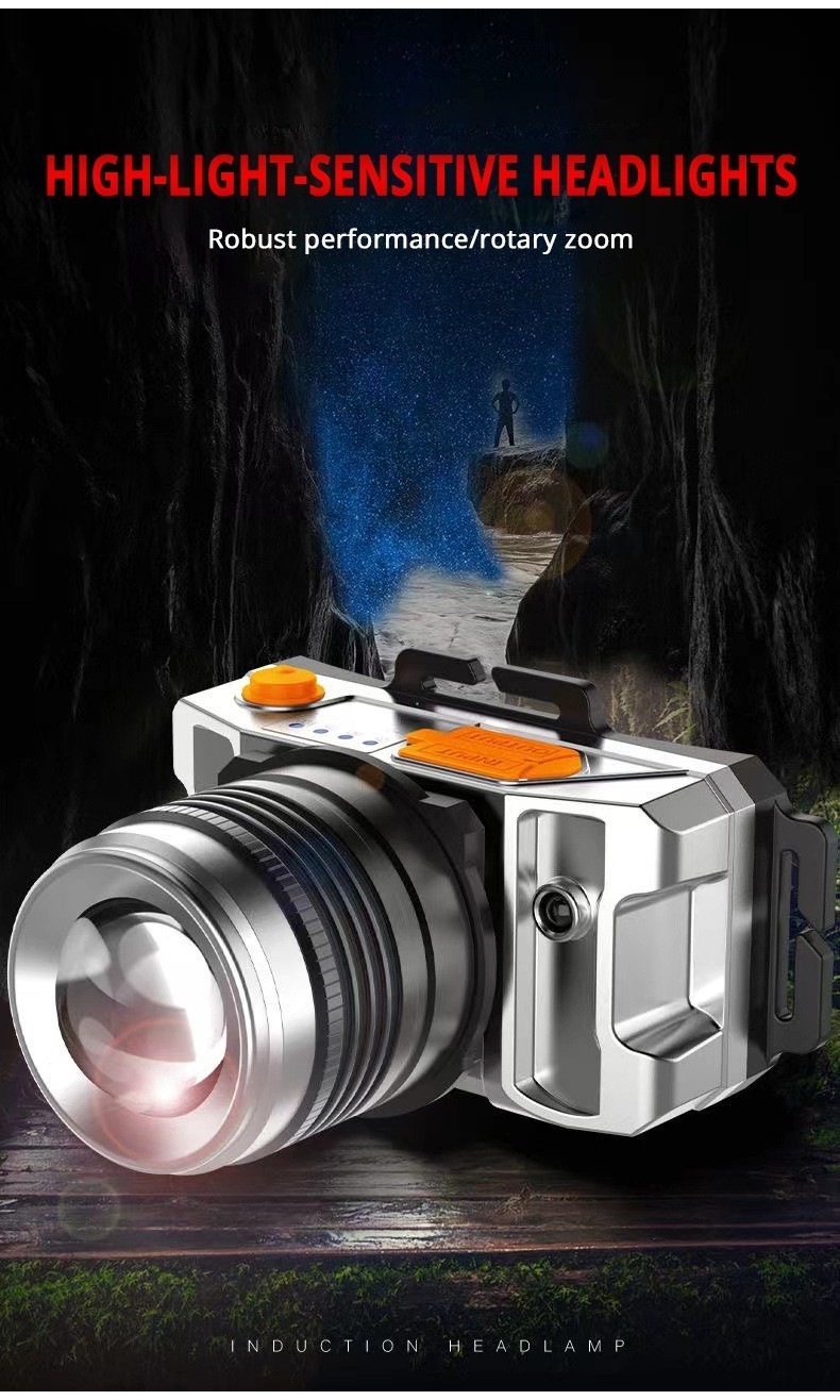 ALLYN Camera Headlights LED Induction Headlights High-Power Mining ...