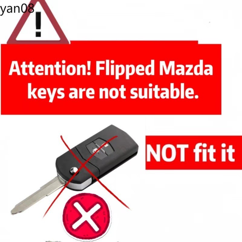 Alloy Leather Car Remote Key Case Cover for Mazda 2 3 5 6 BL BM GJ ...