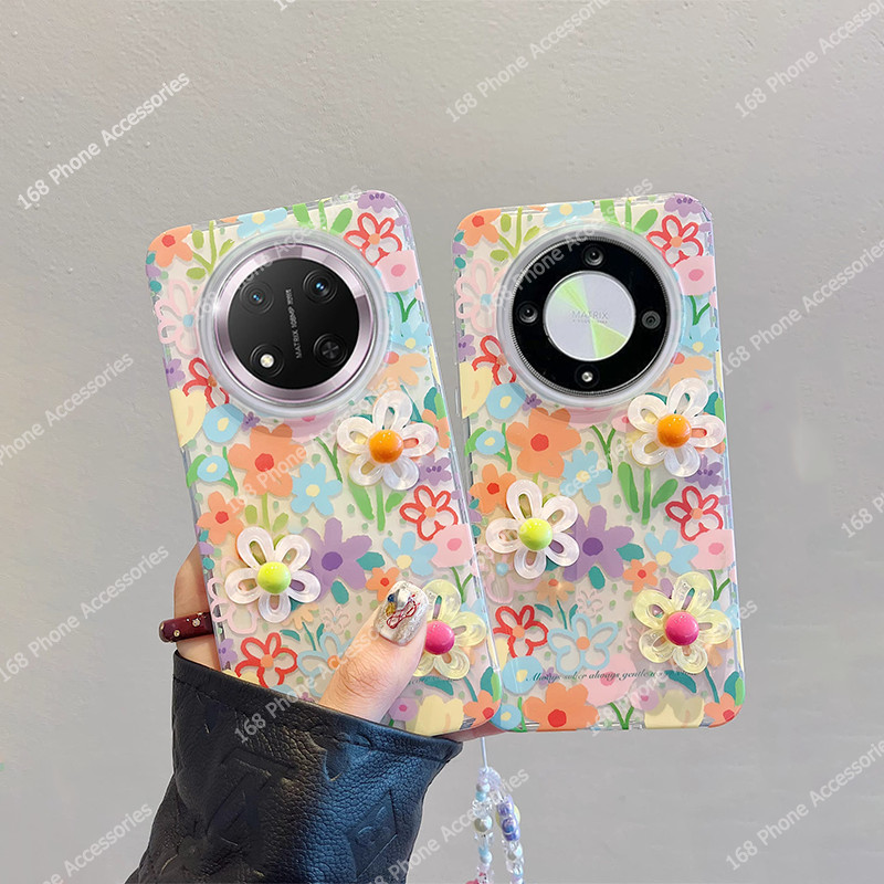 Honor X9C X9B 5G Case Cute Diy Floral Solid Daisy Flowers Clear ...