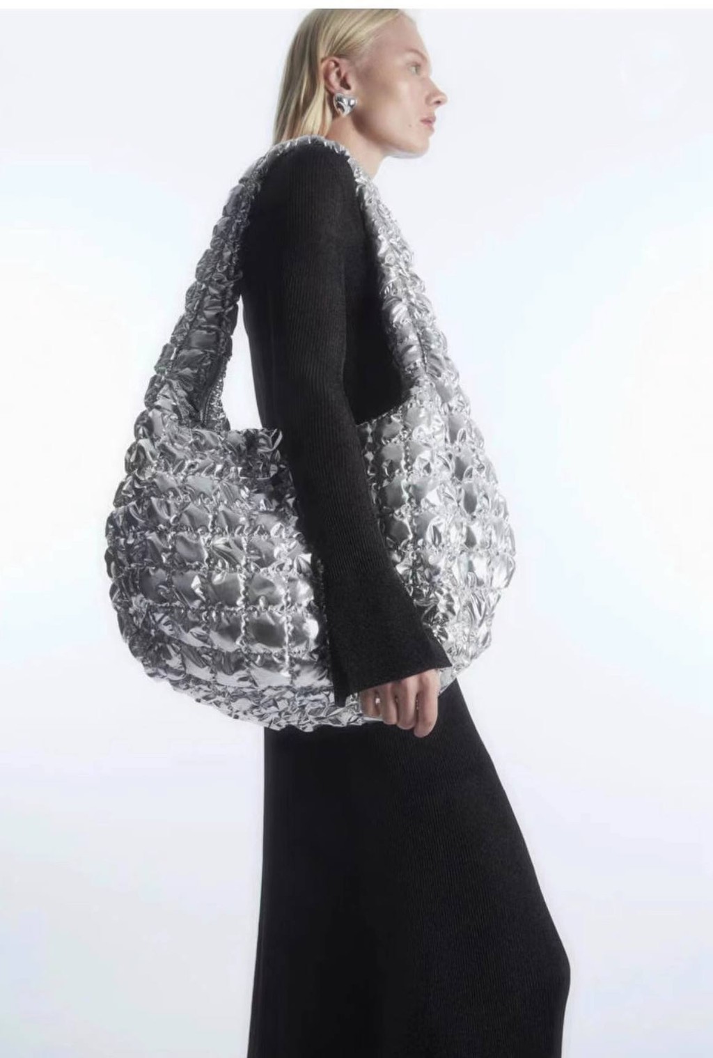 COS Cloud Bag 2025 Summer New Down Bag Lightweight Quilted One-Shoulder ...