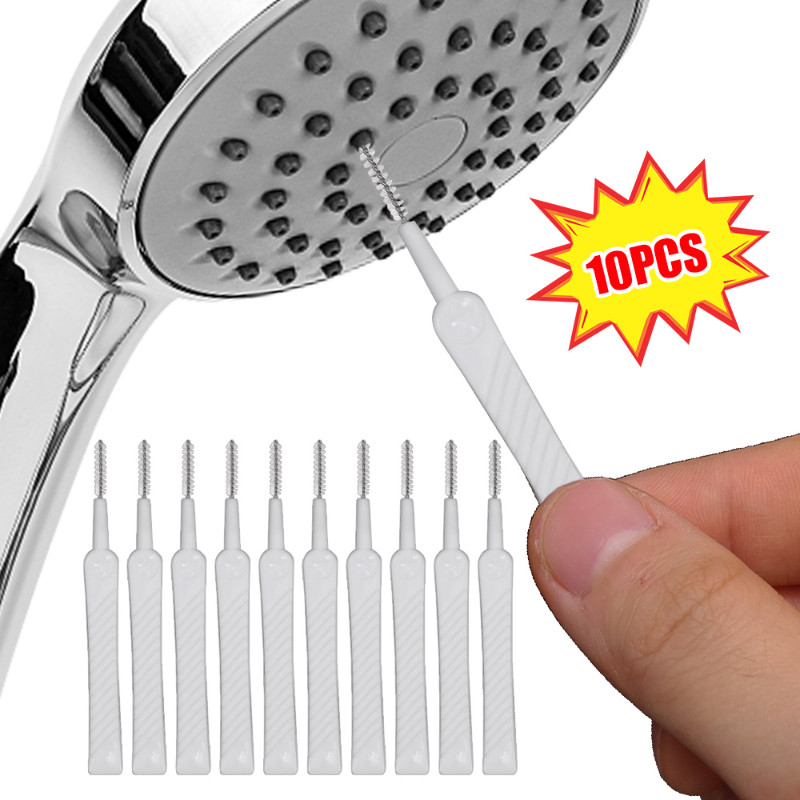 10Pcs Shower Head Stainless Steel Cleaning Needle - Universal - Shower ...