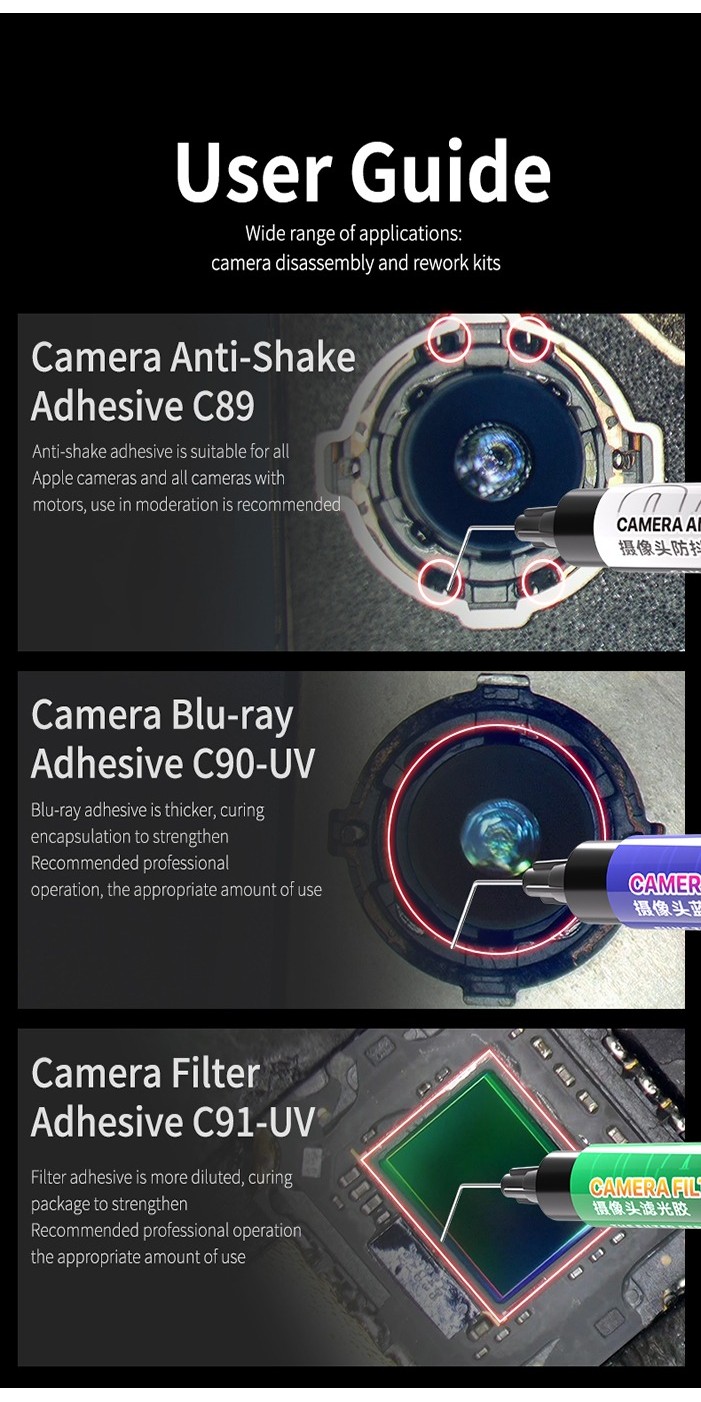 Mechanic mobile phone repair special glue lens sealing anti-shake glue ...