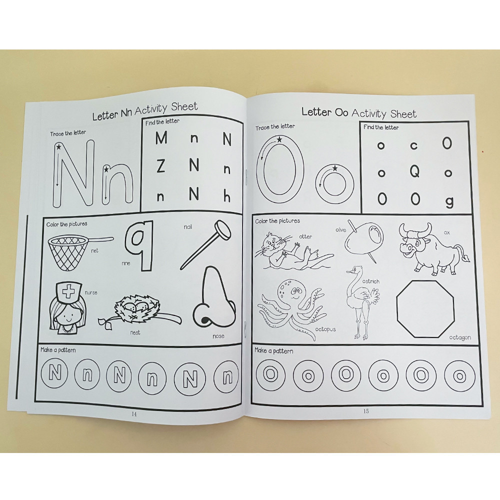 26 Letters Coloring Workbook for Kids Toddlers Educational English ...