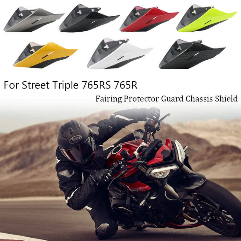 For Street Triple 765 RS 765R 2023 2024 Motorcycle Engine Lower Spoiler ...