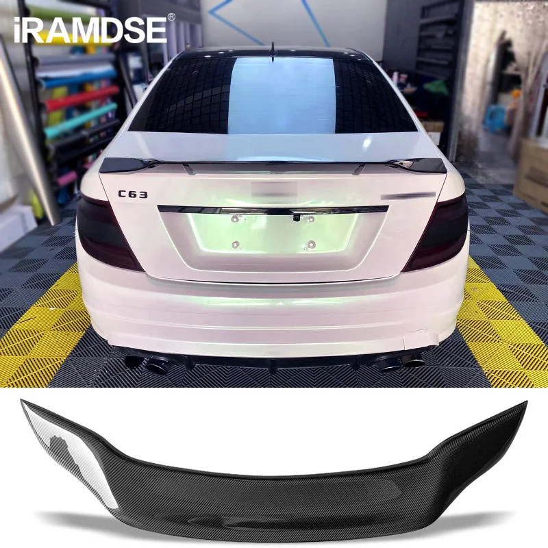 Real Carbon Spoiler for Mercedes Benz W204 C Class C200 C250 C300 2008 ...
