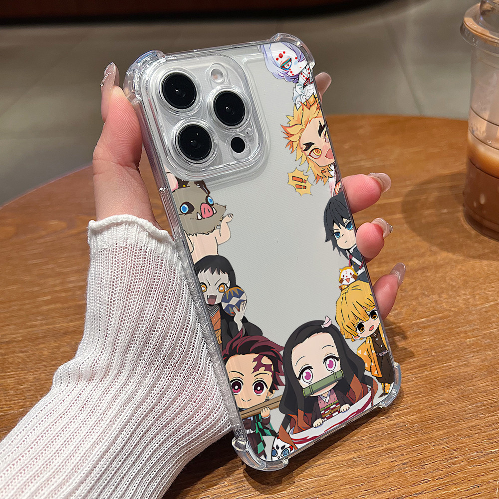 Cute Demon Slayer Casing for Samsung Galaxy S25 Edge S24 S23 S22 S21 ...