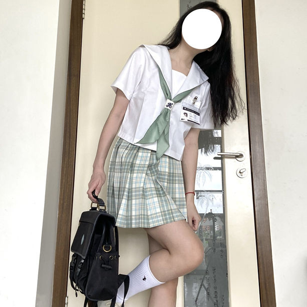 JK【Swallowjk】Basic Uniforms All White Sailor Suit Kansai Clan Orthodox ...