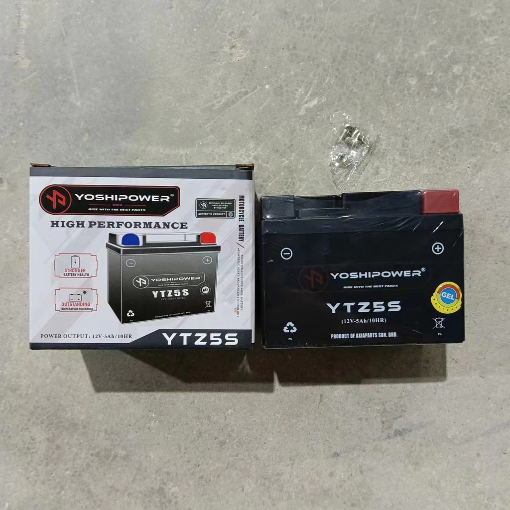 YOSHIPOWER YTZ5S BATTERY GEL EGO S EGO LC NOUVO LC EX5 DREAM W100 W110 ...