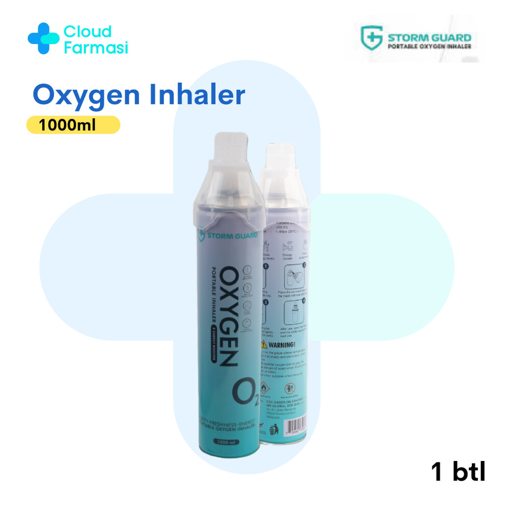 Storm Guard Portable Oxygen Inhaler (1000ml) [[1bottle]] [[6bottle ...