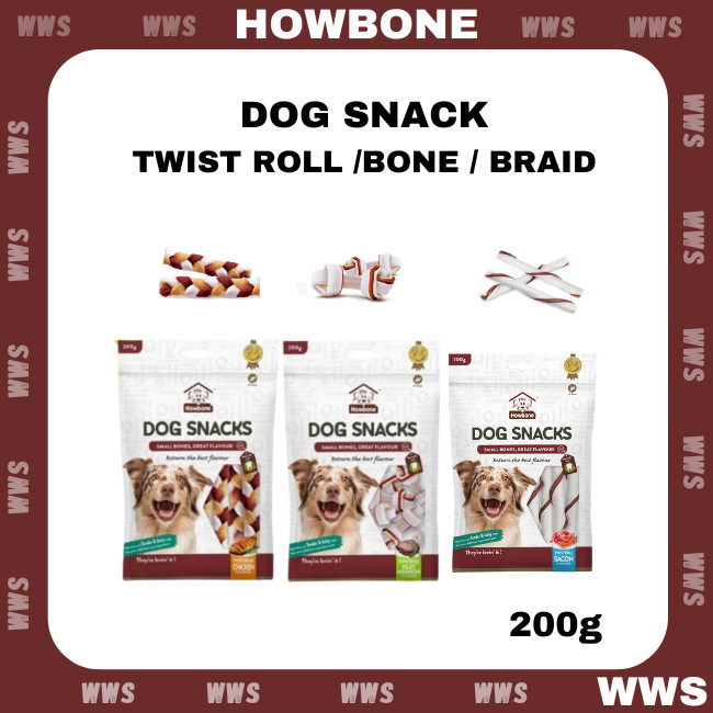 HOWBONE Dog Snacks Small Bones Snacks For Dogs (Twist Bone Filet Mignon ...