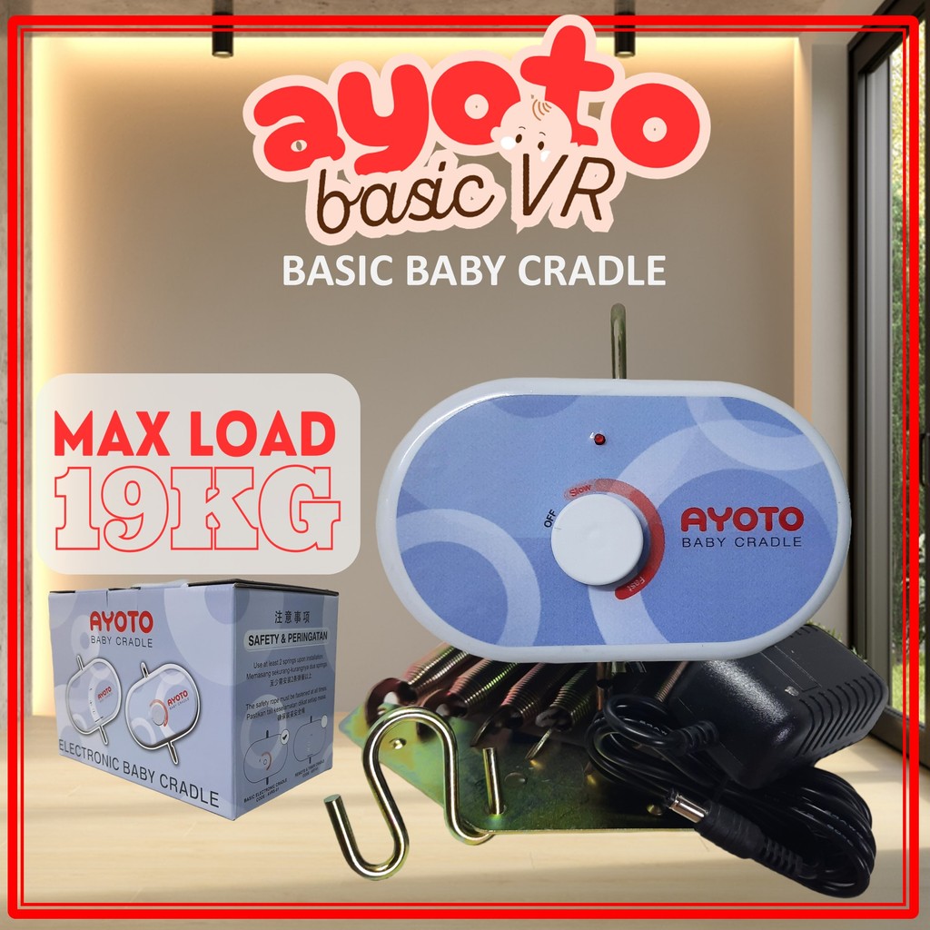 AYOTO Basic VR Baby Cradle Motor (Motor Buaian Mampu Milik | Newborn to ...