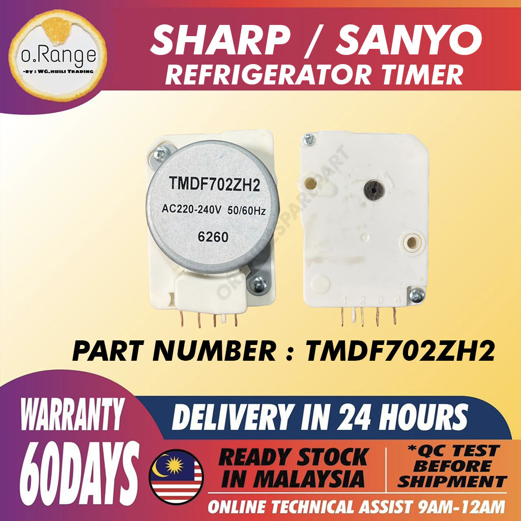 SHARP / SANYO TMDF702ZH2 REFRIGERATOR DEFROST TIMER FRIDGE PETI AIS ...