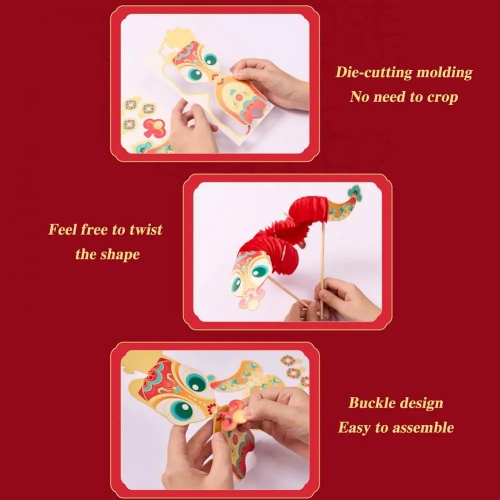 Traditional Chinese New Year Handicraft Snake Toy Snake Garland Paper ...