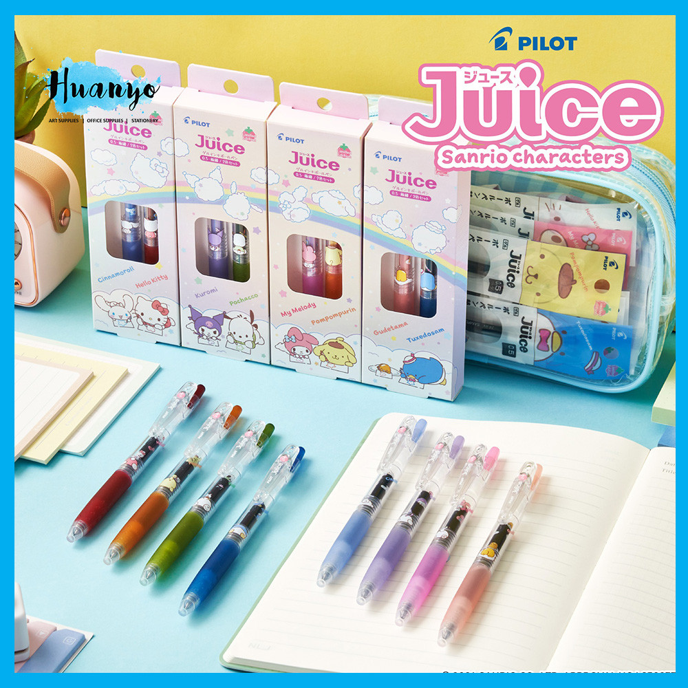 [HUANYO] [Limited Edition] Pilot Juice 5 Sanrio Characters Retractable ...