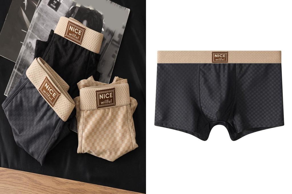 Men Boxer Underwear Delicate Wiring Boxers Men's Breathable Mid-waist ...