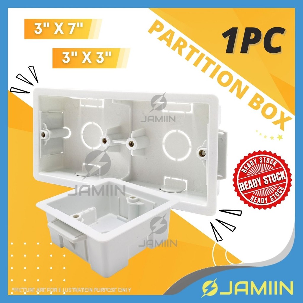 PVC 3”X 3”/3”X 7” Partition Box/Single Gang Partition Box For Electric ...