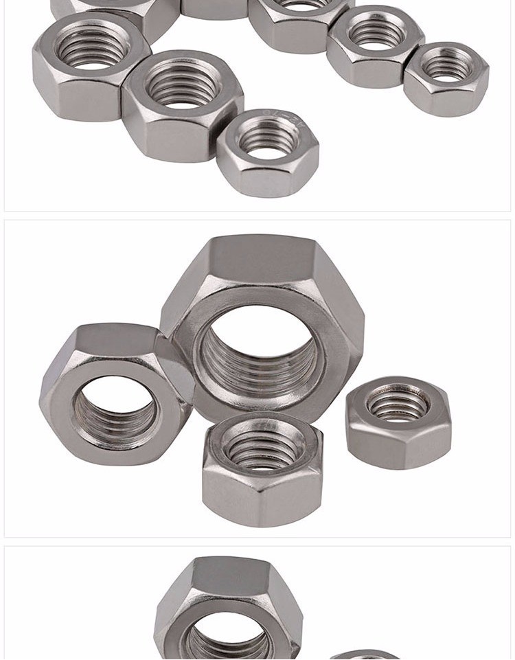 304 Stainless Steel Hex Nut M1-M30 | Shopee Malaysia