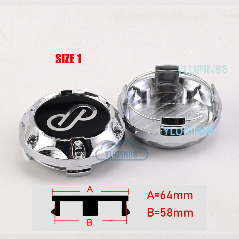 4pcs 64mm 67mm 68mm Hubcap Car Styling JDM Enkei Racing Wheel Center ...