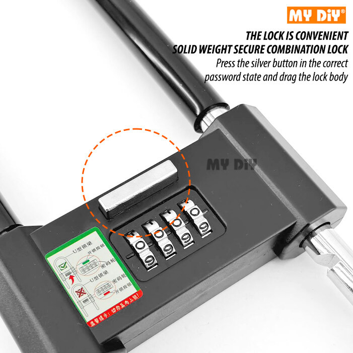 ANTI THEFT LOCKHIGH SECURITY COMBINATION KEYLESS U LOCK / U LOCK ...