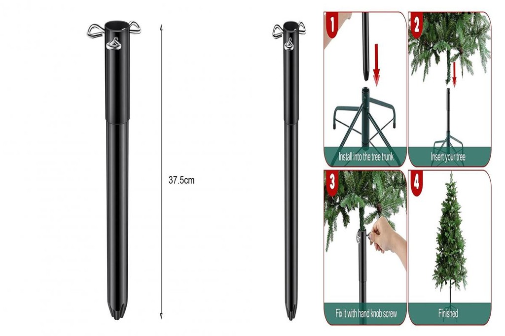 ccooamani| Metal Christmas Tree Base Raiser Artificial Tree Pole Raiser ...