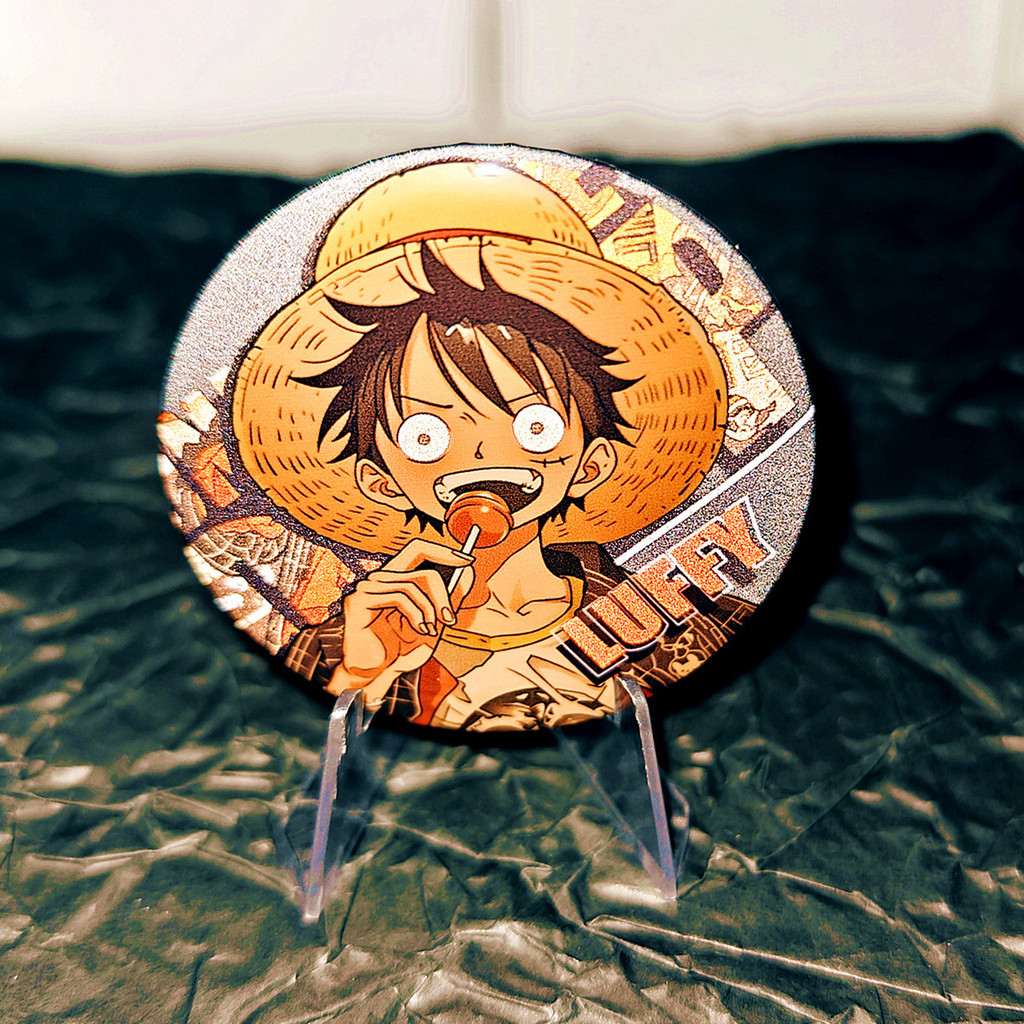 ONE PIECE Double Flash Reflective Badge Luffy Zoro Sanji Law anime ...