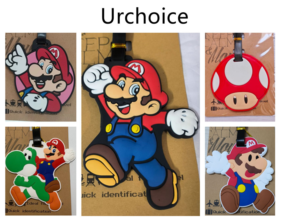 [READY STOCK] Mario Travel Luggage Tag Silicone Mario Luggage Tag ...