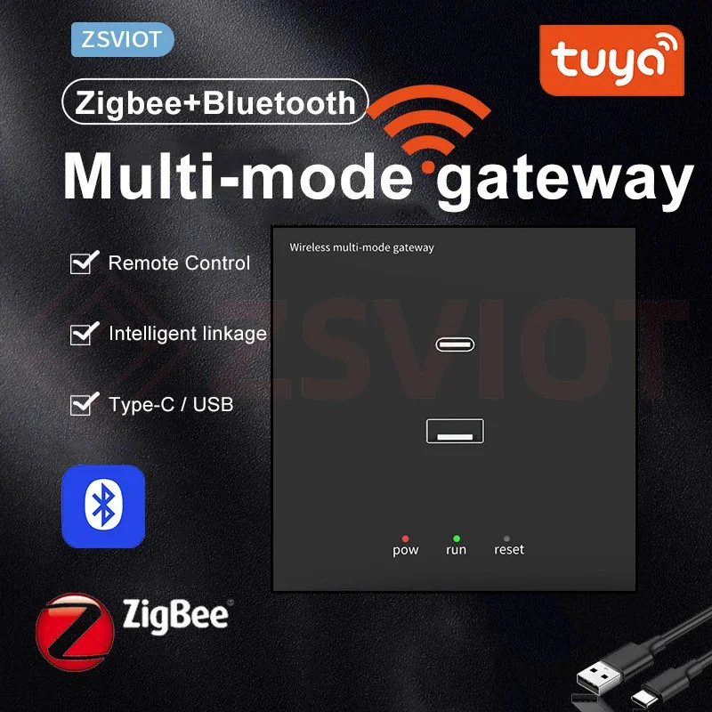 Tuya ZigBee Multi-mode Wall Gateway Hub Smart Home WiFi Bridge ...
