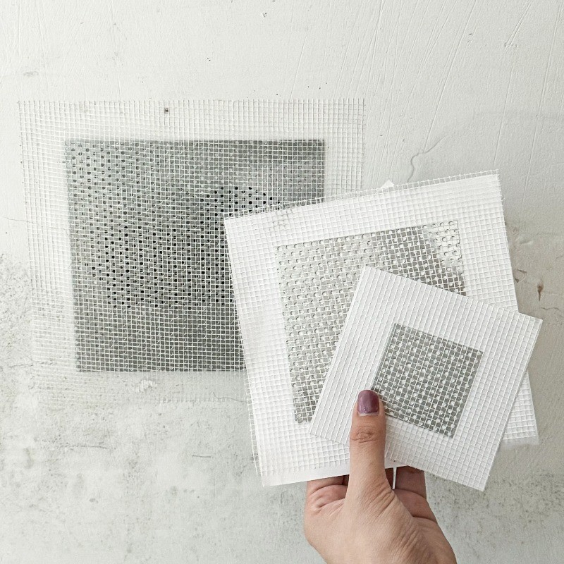 Ultra-Thin Fiberglass Mesh Wall Sticker 3 Sizes Self-adhesive Drywall ...