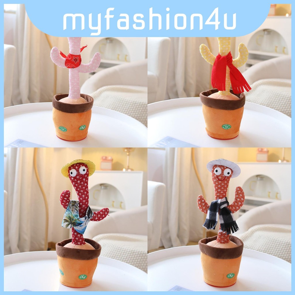 Cactus Electric Talking Plush Toy Singing Dancing With Recording ...
