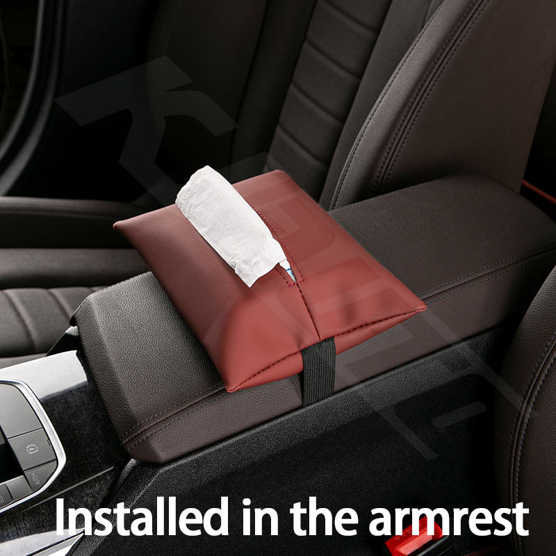1/2pcs Mercedes Benz Car Tissue Box Holder Nappa Leather Car Center ...